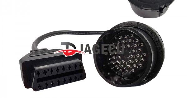 MB 38pin to 16pin OBD2 Adapter for Mercedes Benz 38pin connector (L)